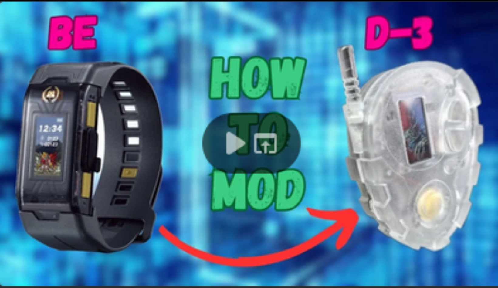 VITAL BRACELET BE INTO A D-3 DIGIVICE - CASE MOD TUTORIAL